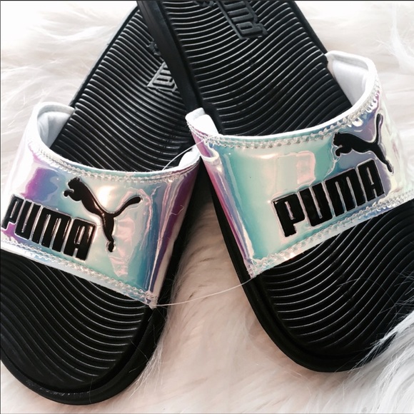 Puma | Shoes | Puma Iridescent Slides | Poshmark